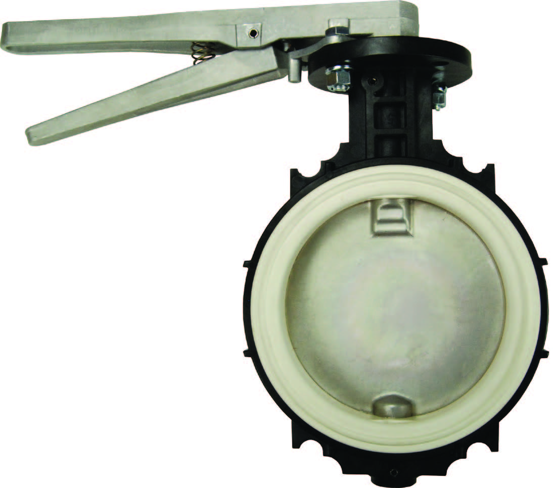 Item # BAYDB5-900-501, Composite Butterfly Valve without Handle On Tank ...